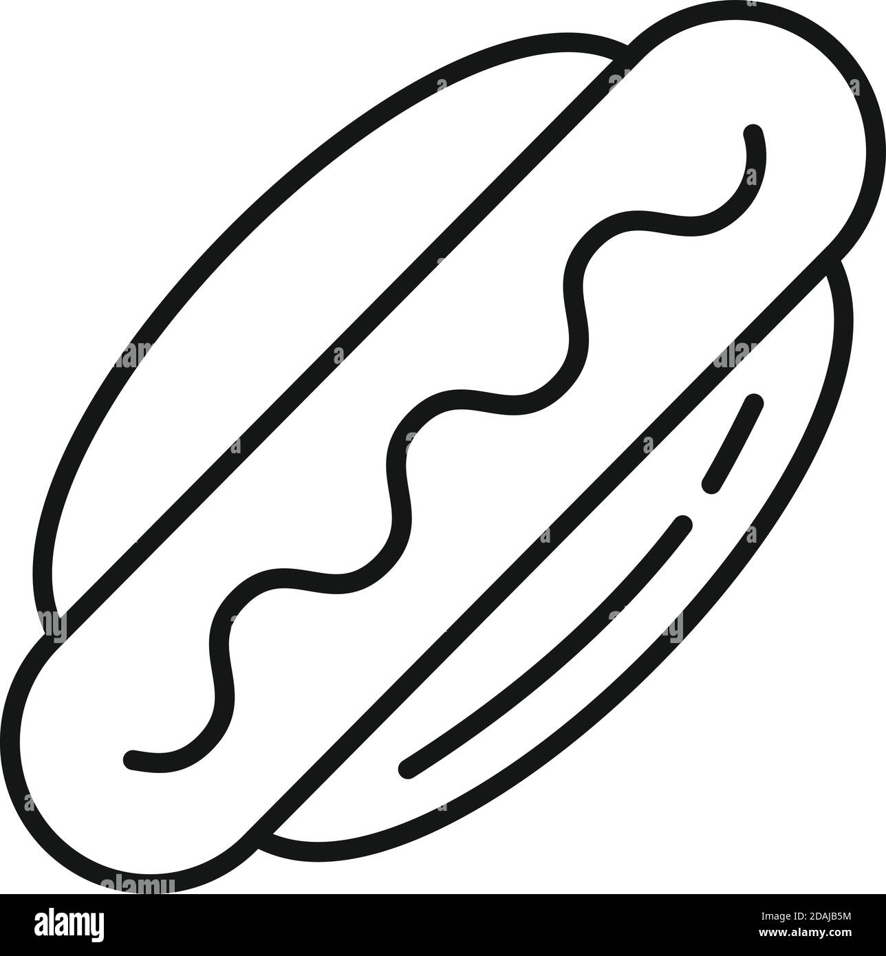 American sandwich bar icon, outline style Stock Vector Image & Art - Alamy