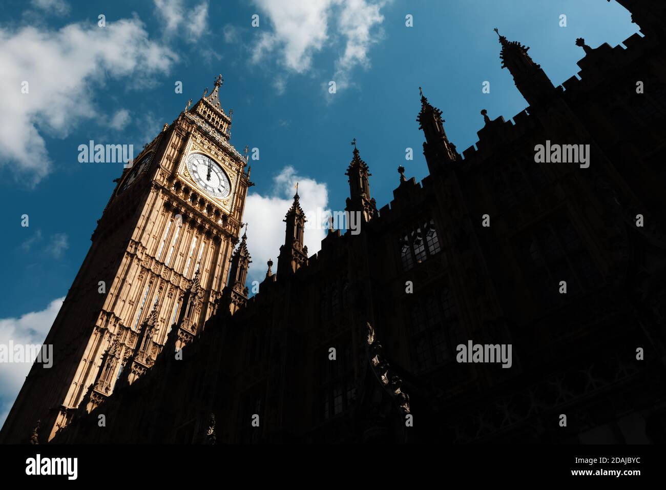 Big Ben, London, UK. A view of the popular London landmark, the clock ...