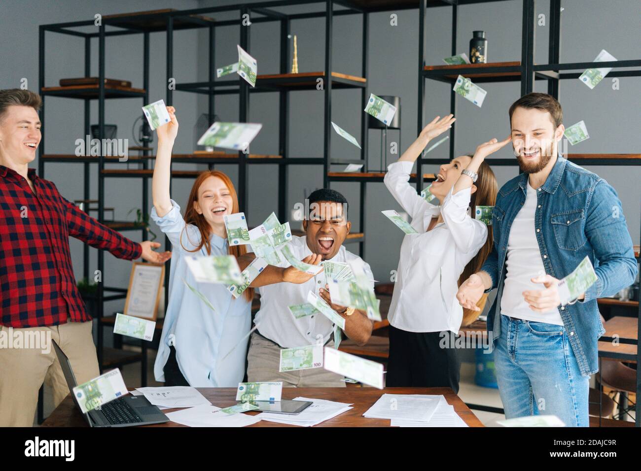 Giving salary to employees hi-res stock photography and images - Alamy