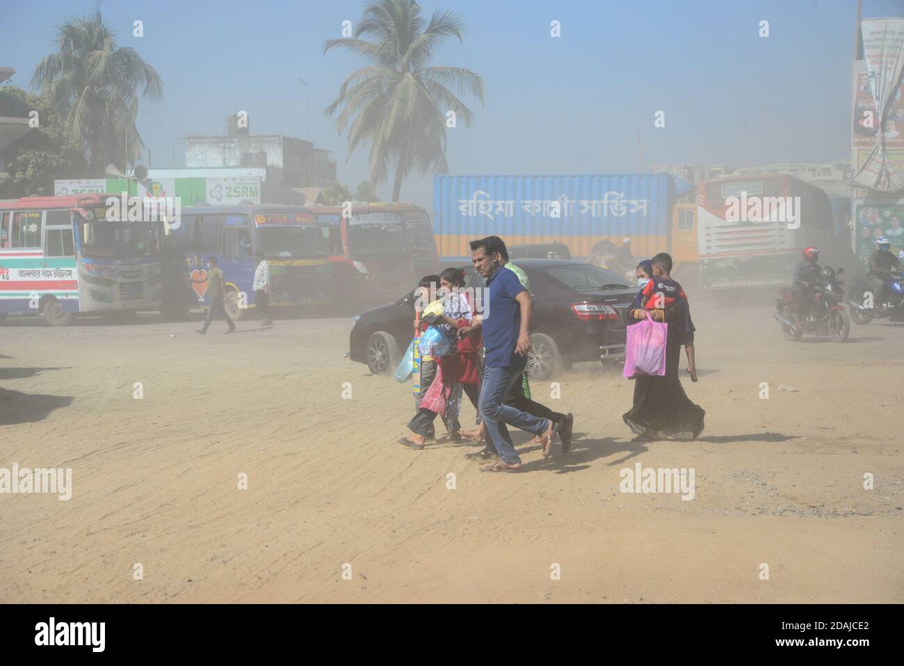 Man walking on dusty road hi-res stock photography and images - Alamy