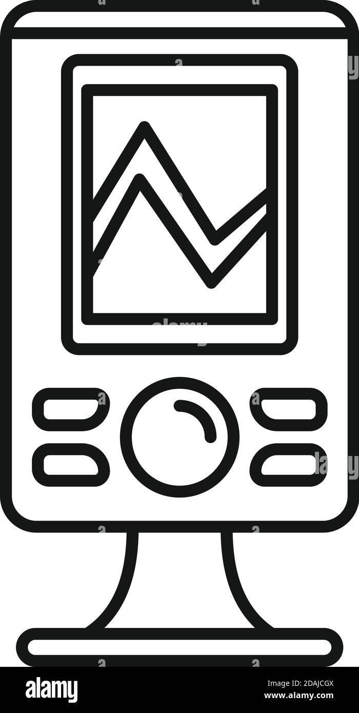 Radar detection icon outline hi-res stock photography and images - Alamy