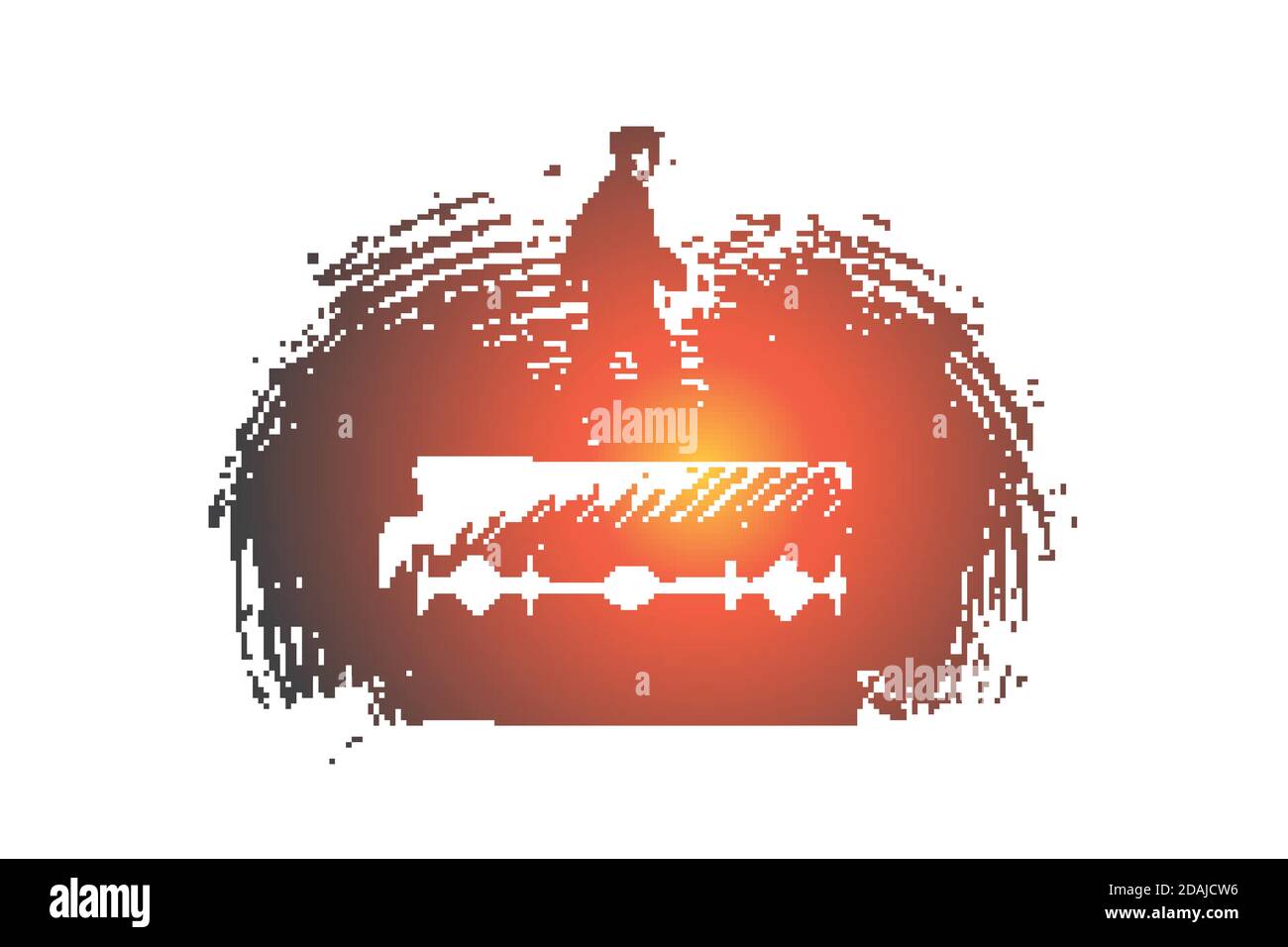 Danger concept. Hand drawn isolated vector Stock Vector Image & Art - Alamy