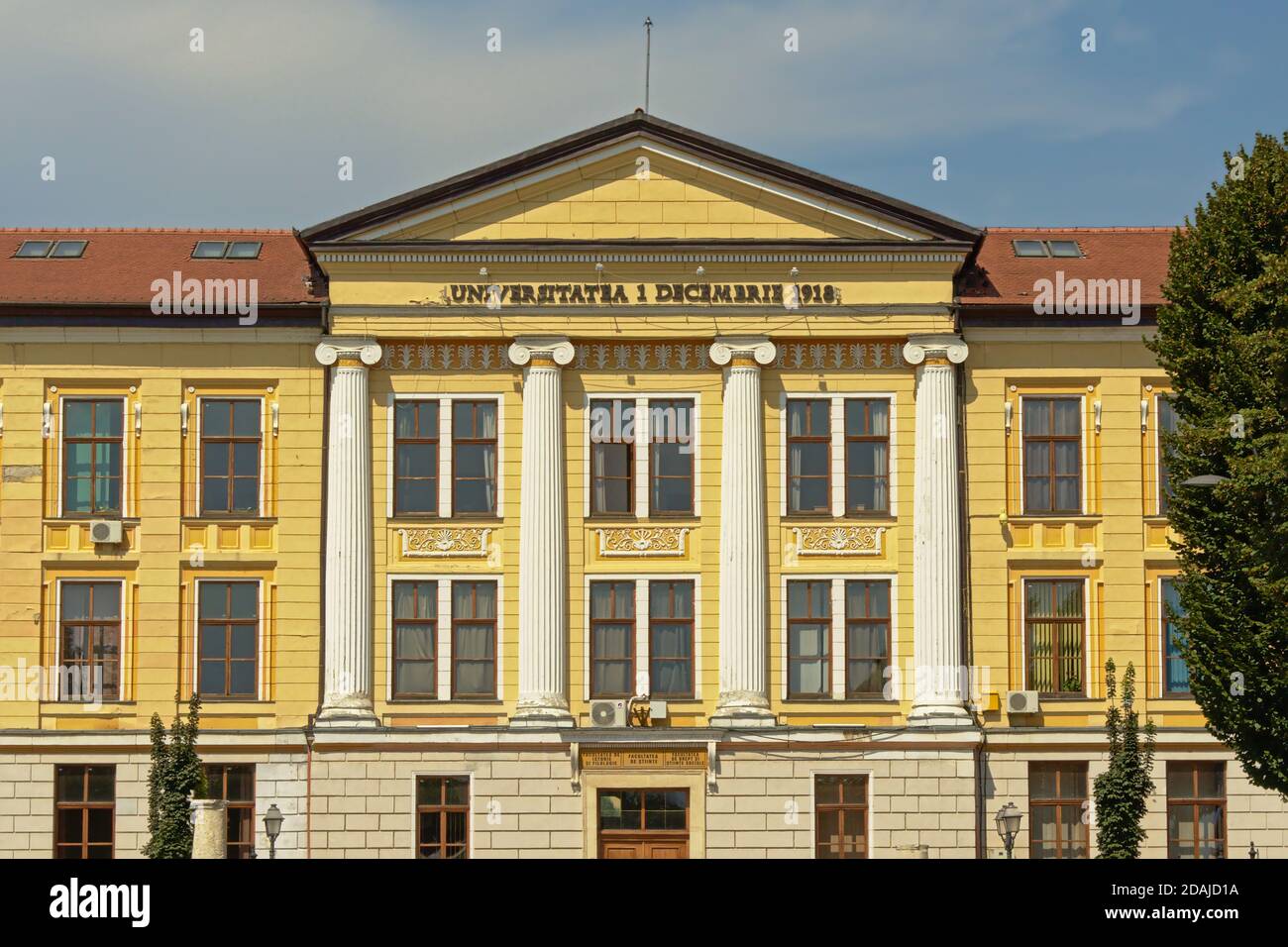 Building of the `1 Decembrie 1918` University, Alba Iulia, Transylvania ...