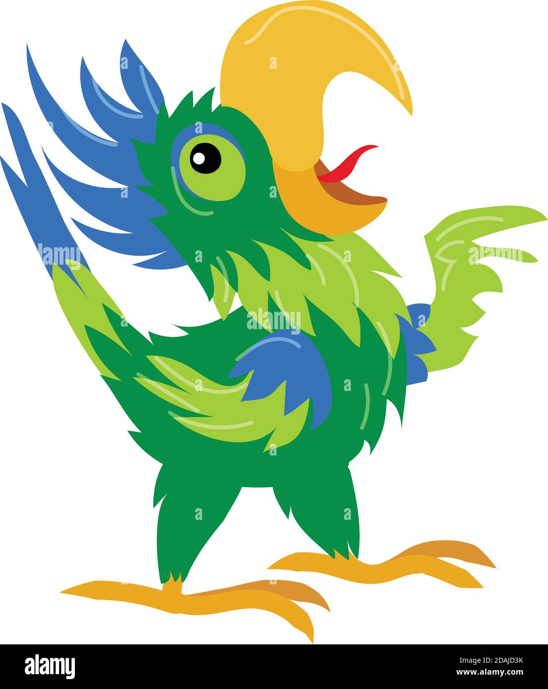Singing parrot icon, cartoon style Stock Vector Image & Art - Alamy