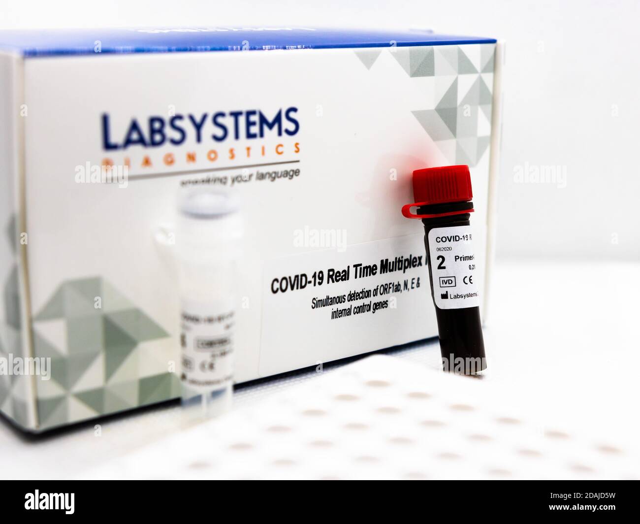 Wroclaw, Poland - November 13 2020: Commercial avaible RT-PCR kit used ...