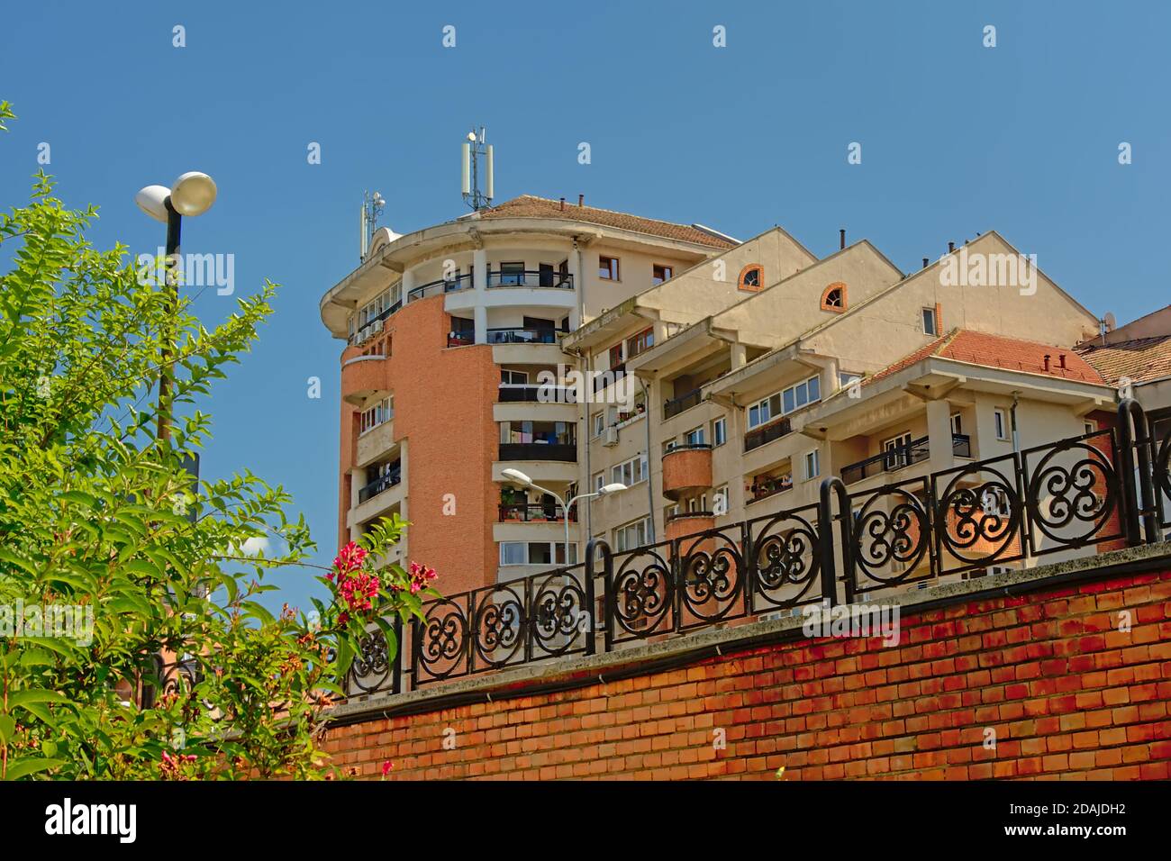 Apartment buildings in the suburbs of Alba Iulia, Transylvania Romania ...