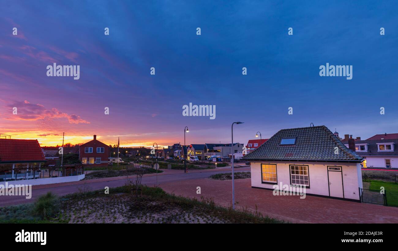 Den Burg, Netherlands - October 20, 2020: Sunset Den Burg one of the ...