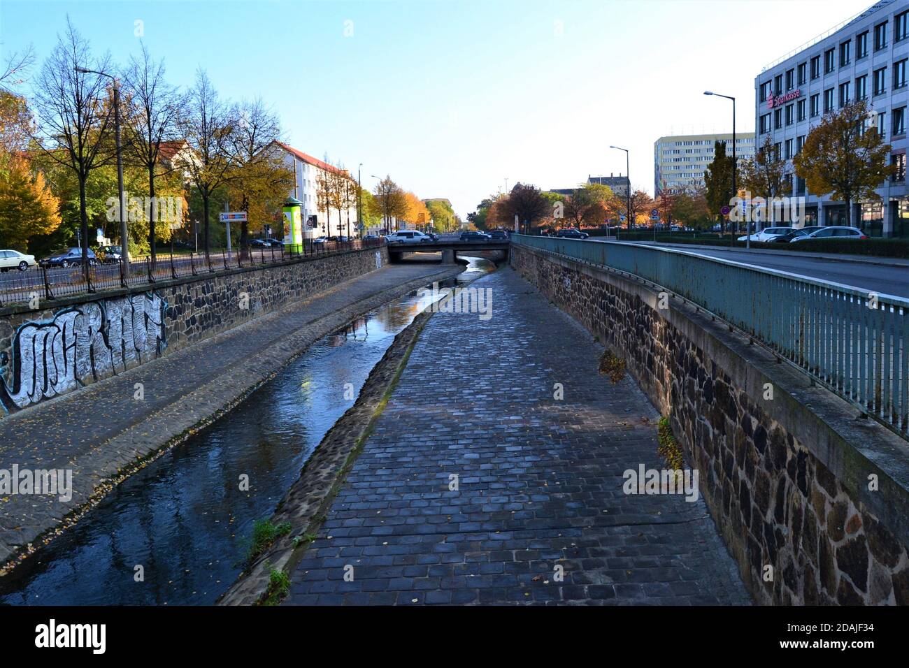 City view of Leipzig Germany. Street views of Leipzig during sunny day ...