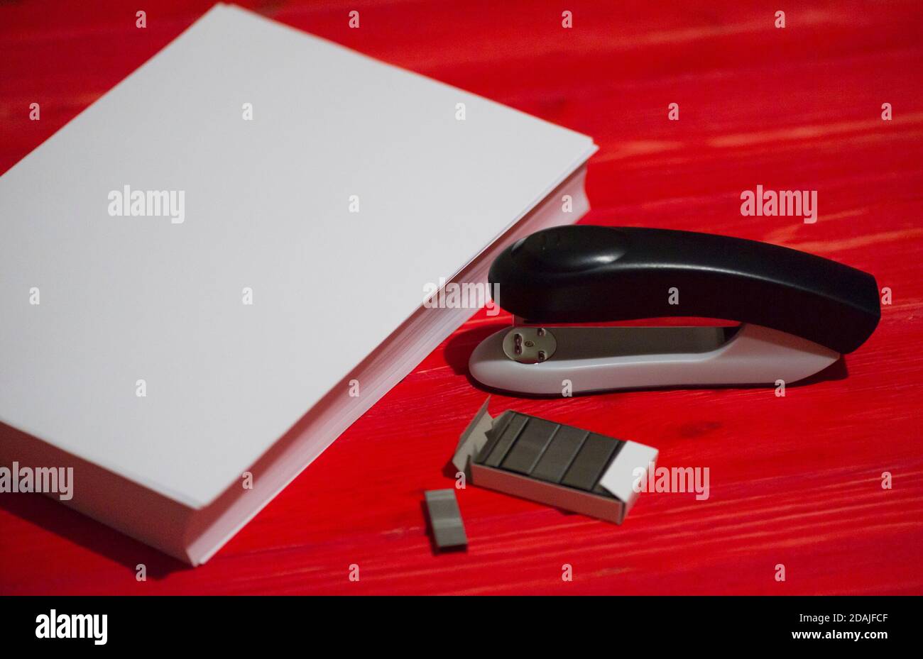 Black office stapler i Stationery for paper stitching. Stapler and ...