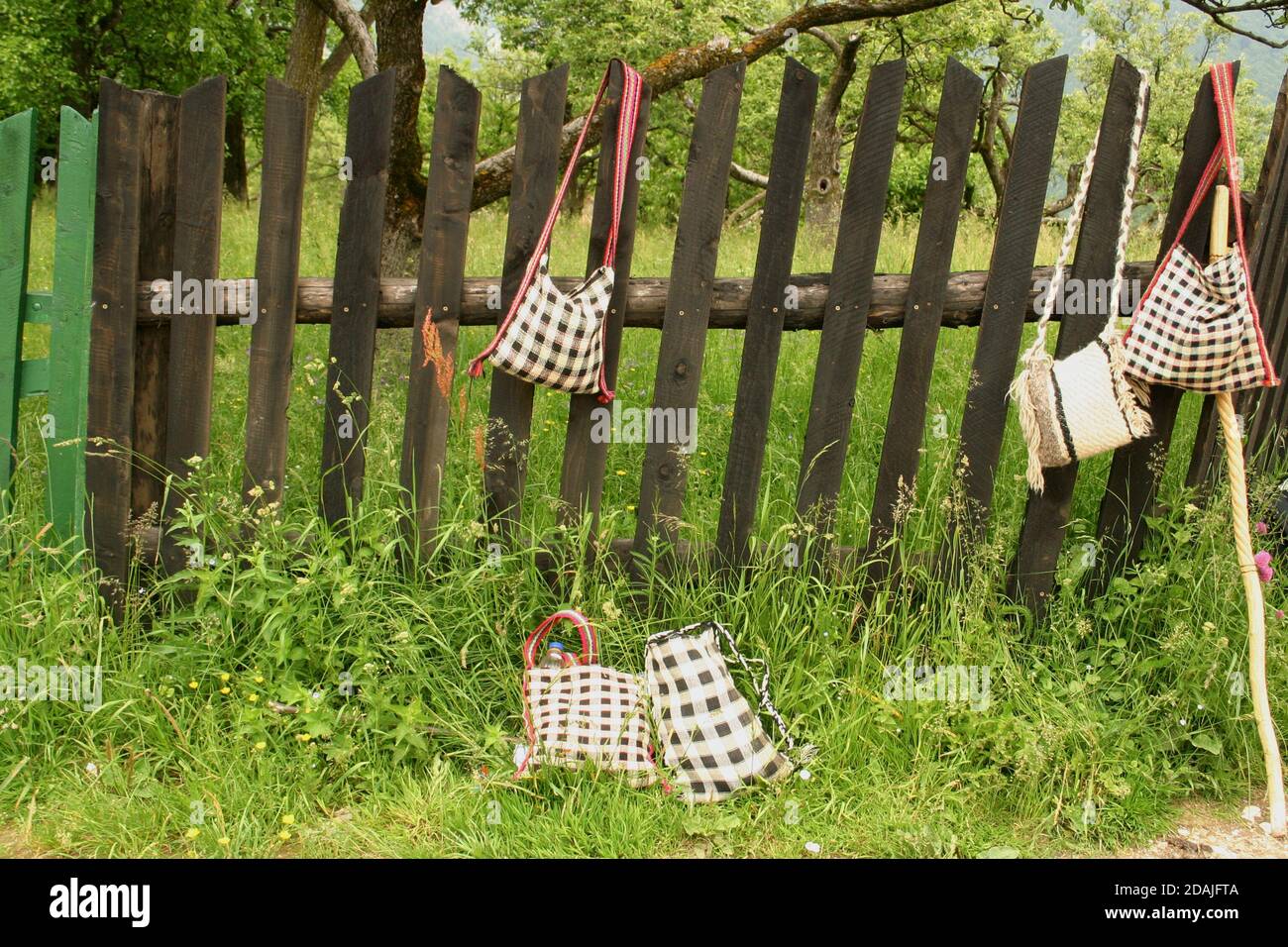 Traditional handmade wool bags from Brasov County, Transylvania ...