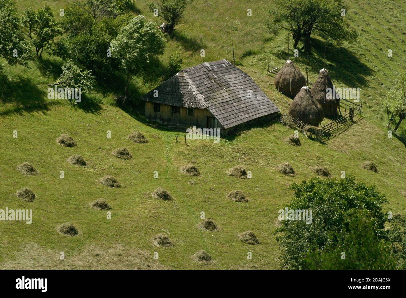 Wooden shed with wooden shingles hi-res stock photography and images ...