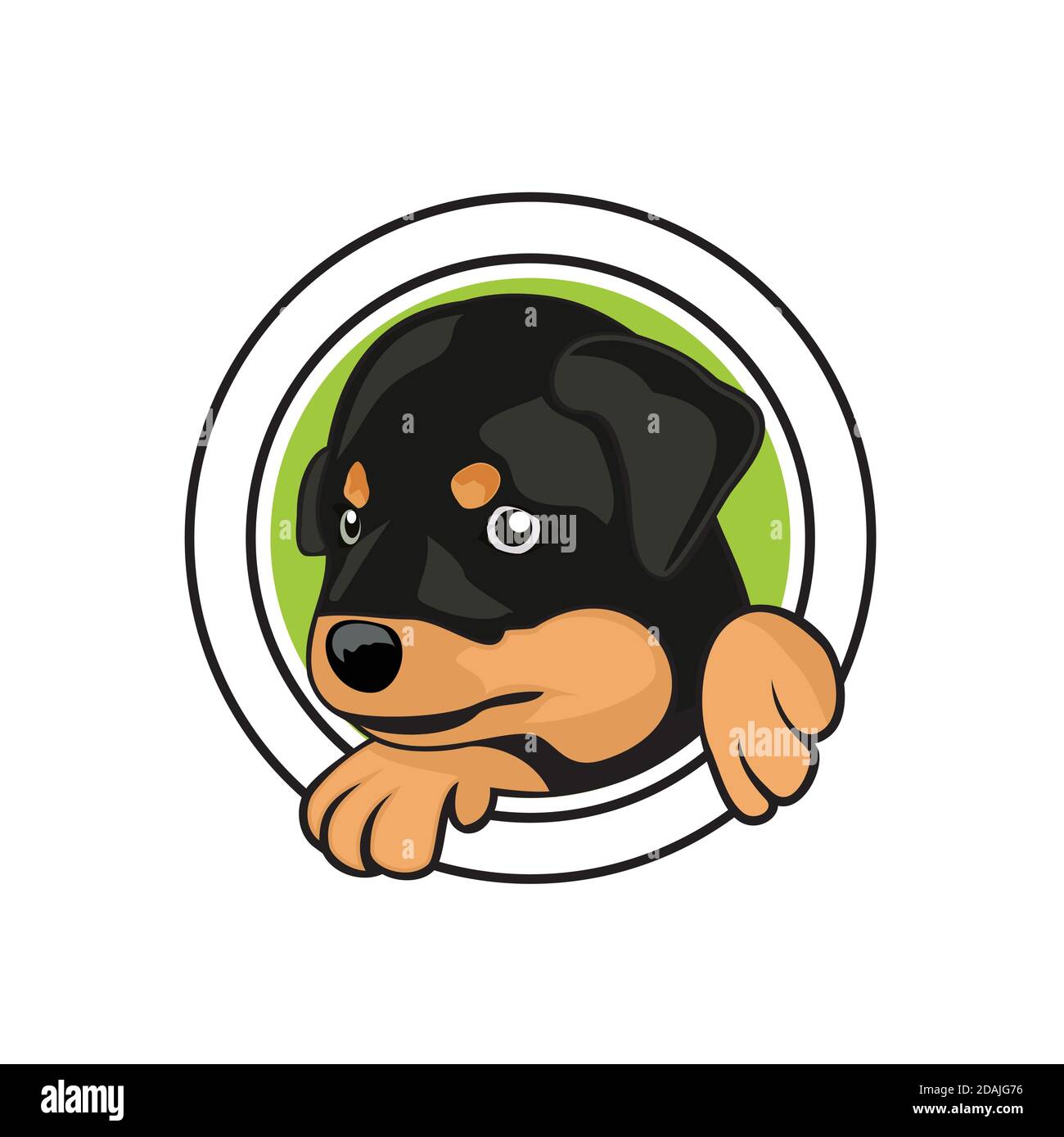Design of dog head logo character illustration vector eps format ...
