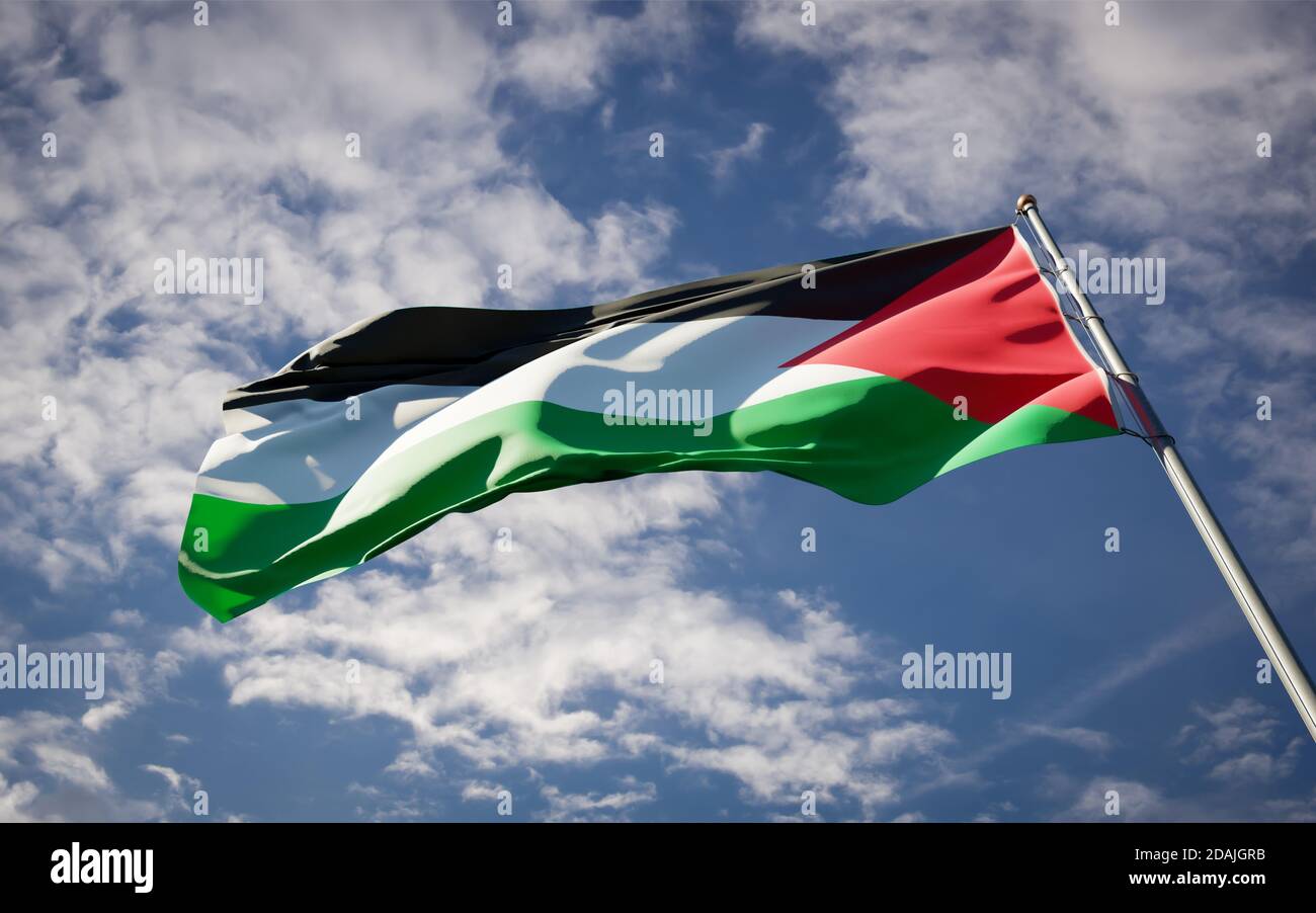 Palestine flag 3d hi-res stock photography and images - Alamy