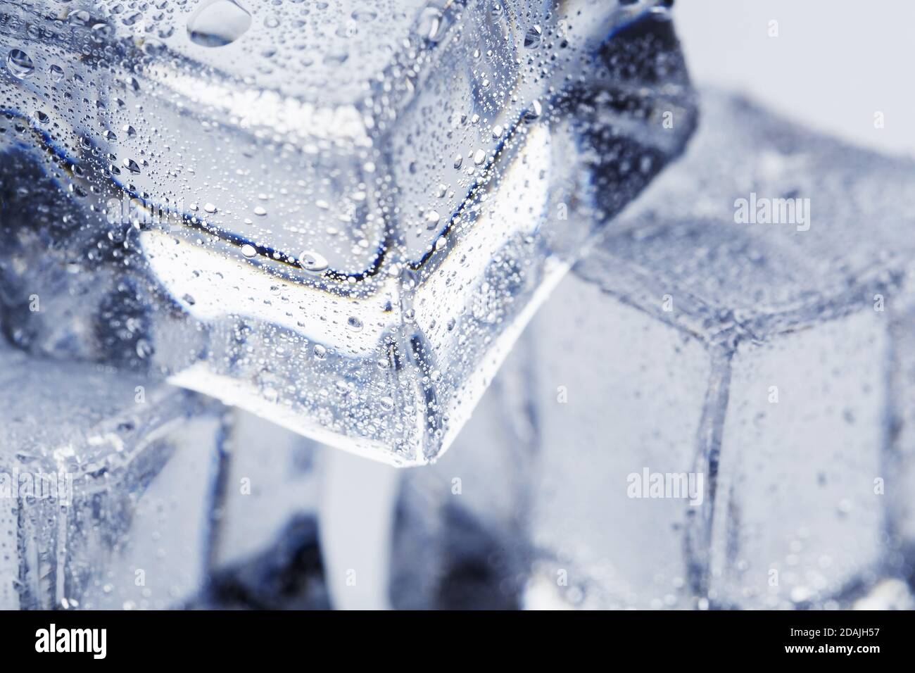Blocks of Ice With water Drops close-up Stock Photo - Alamy