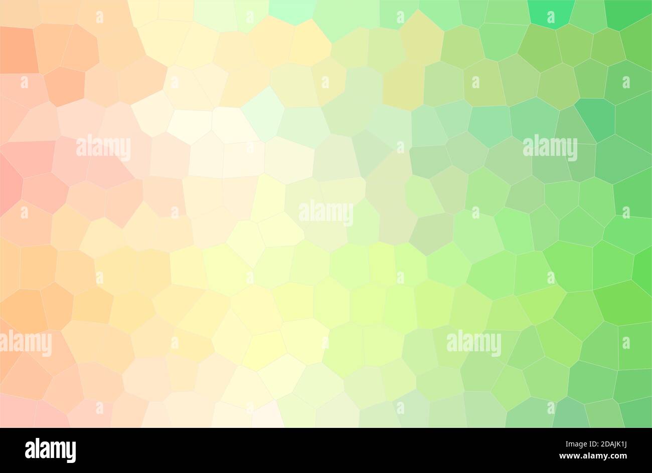 Abstract illustration of green, yellow Middle size Hexagon background ...