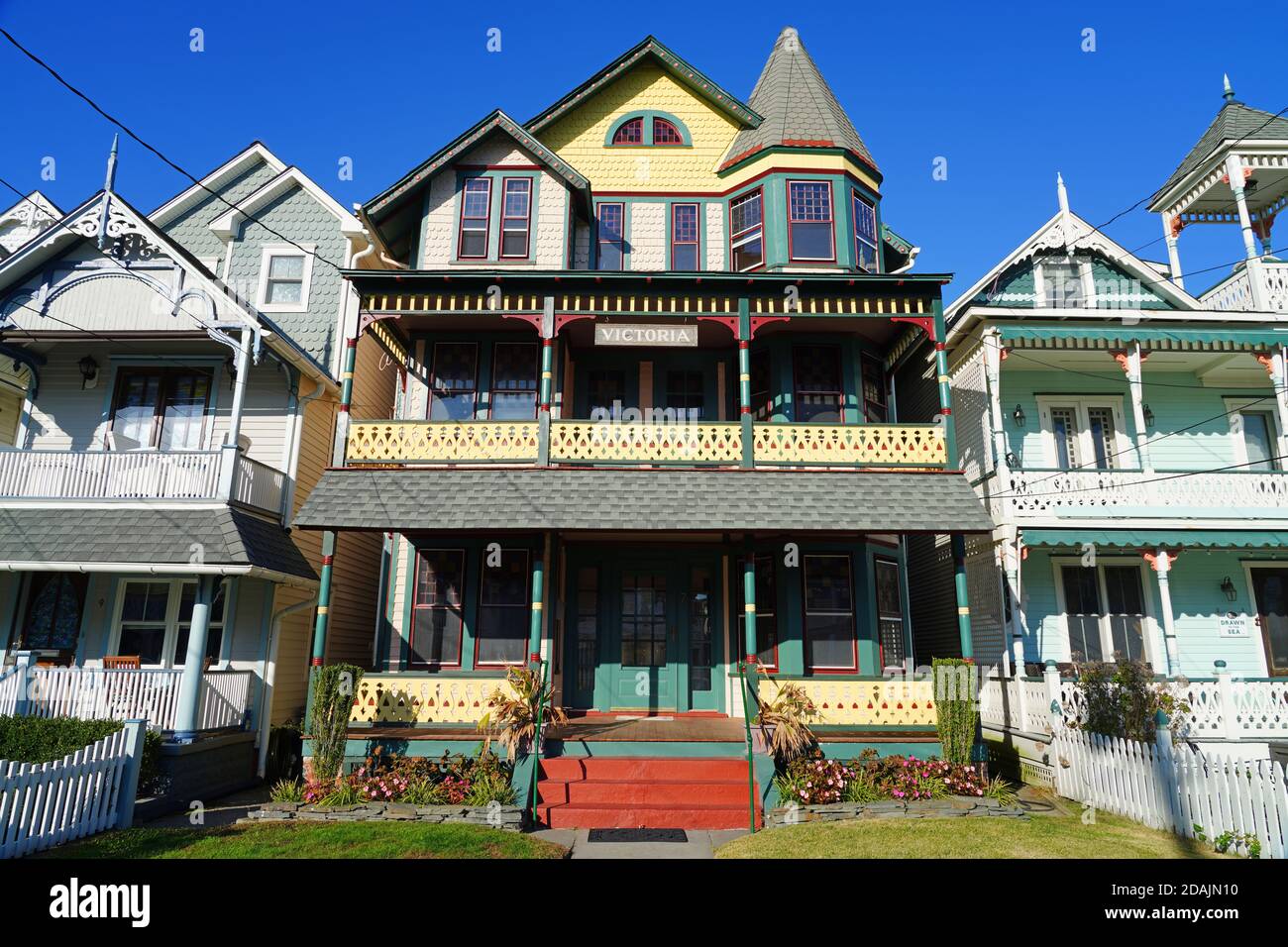 OCEAN GROVE, NJ -7 NOV 2020- View of Ocean Grove, a town on the New ...