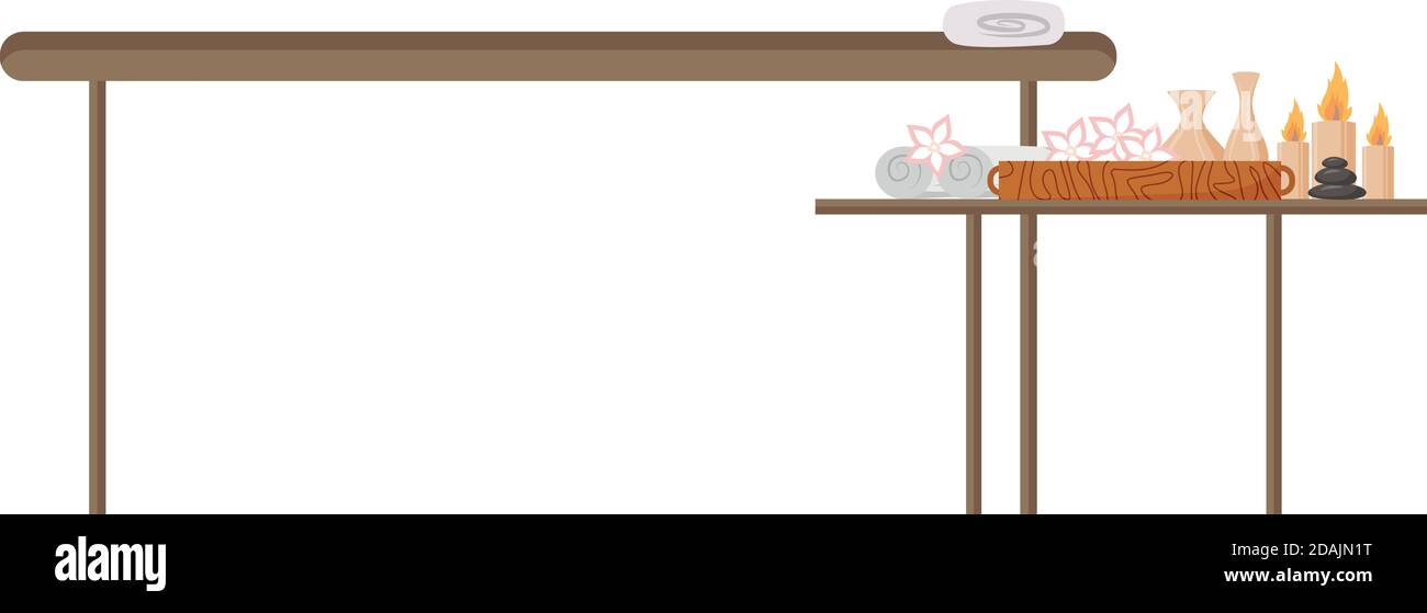 Massage table isolated Stock Vector Images - Alamy