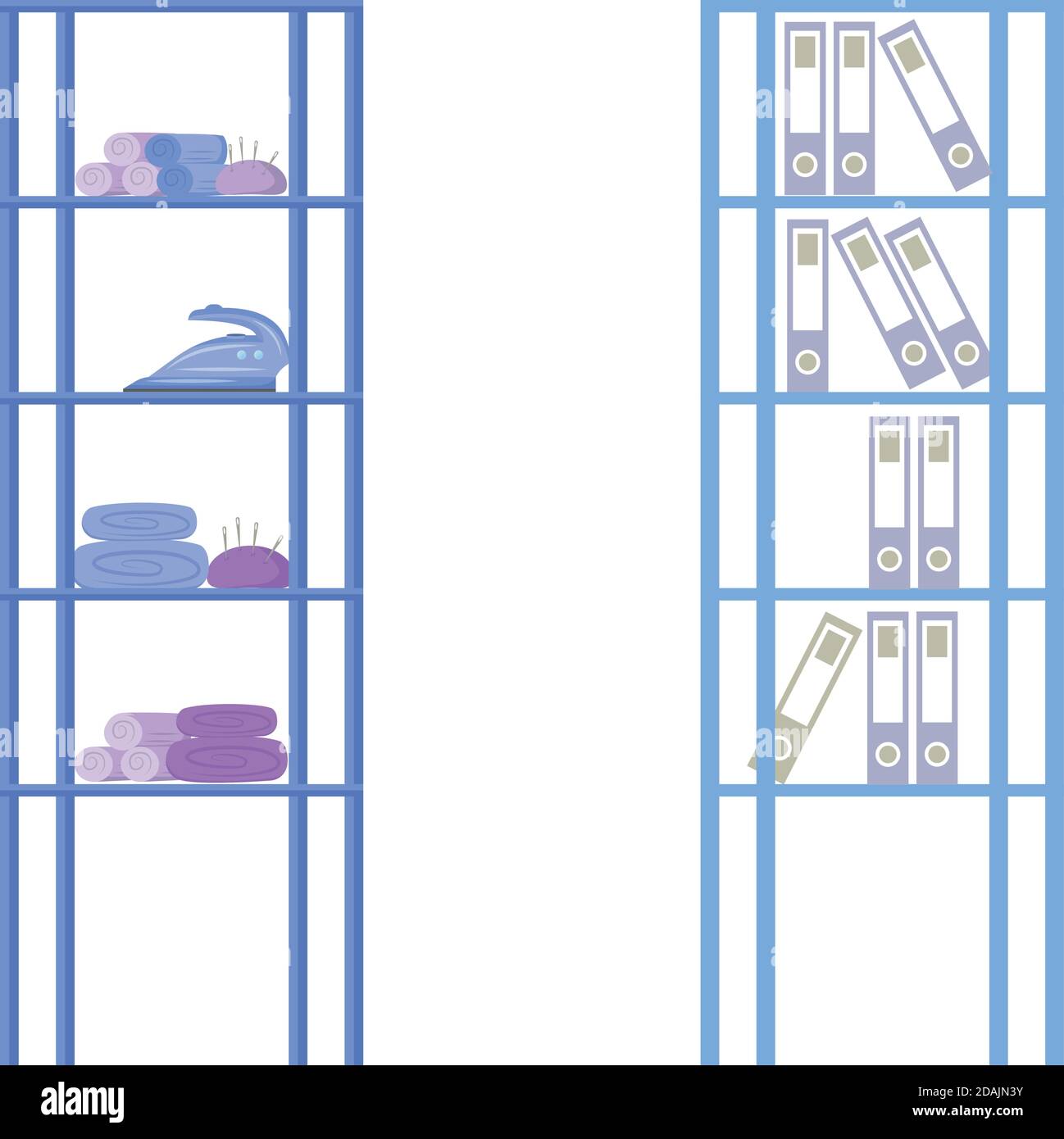 Designer studio shelves object set Stock Vector Image & Art - Alamy