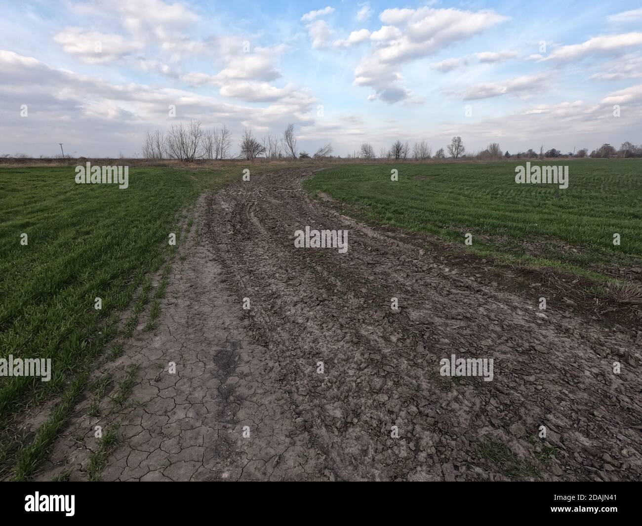Dirt road in landscape in spring hi-res stock photography and images ...