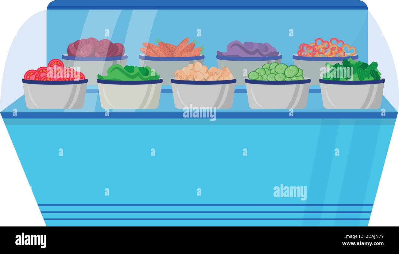 Vegetable counter vector object Stock Vector Image & Art - Alamy
