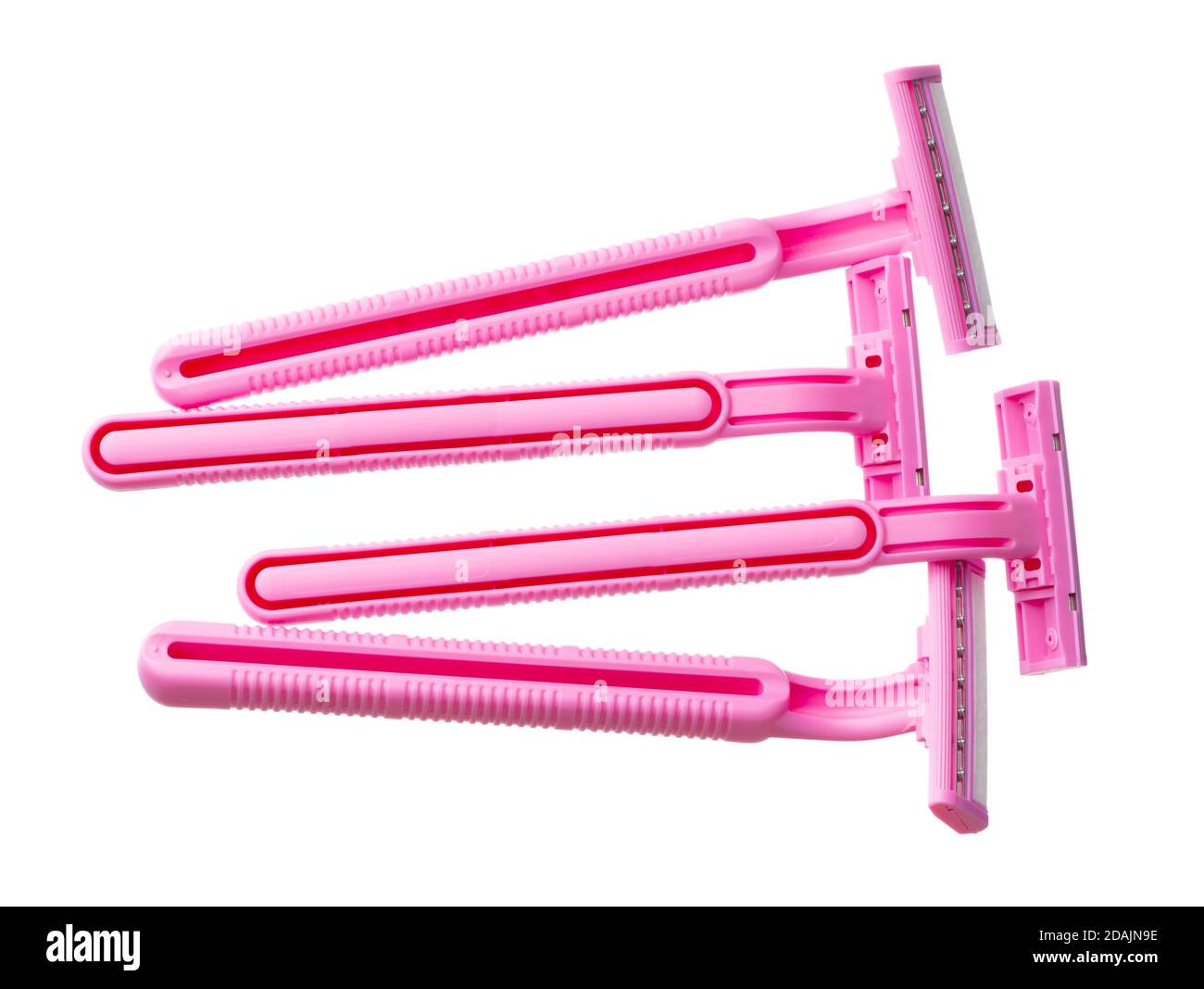 Female pink razor shaver isolated on white background Stock Photo - Alamy