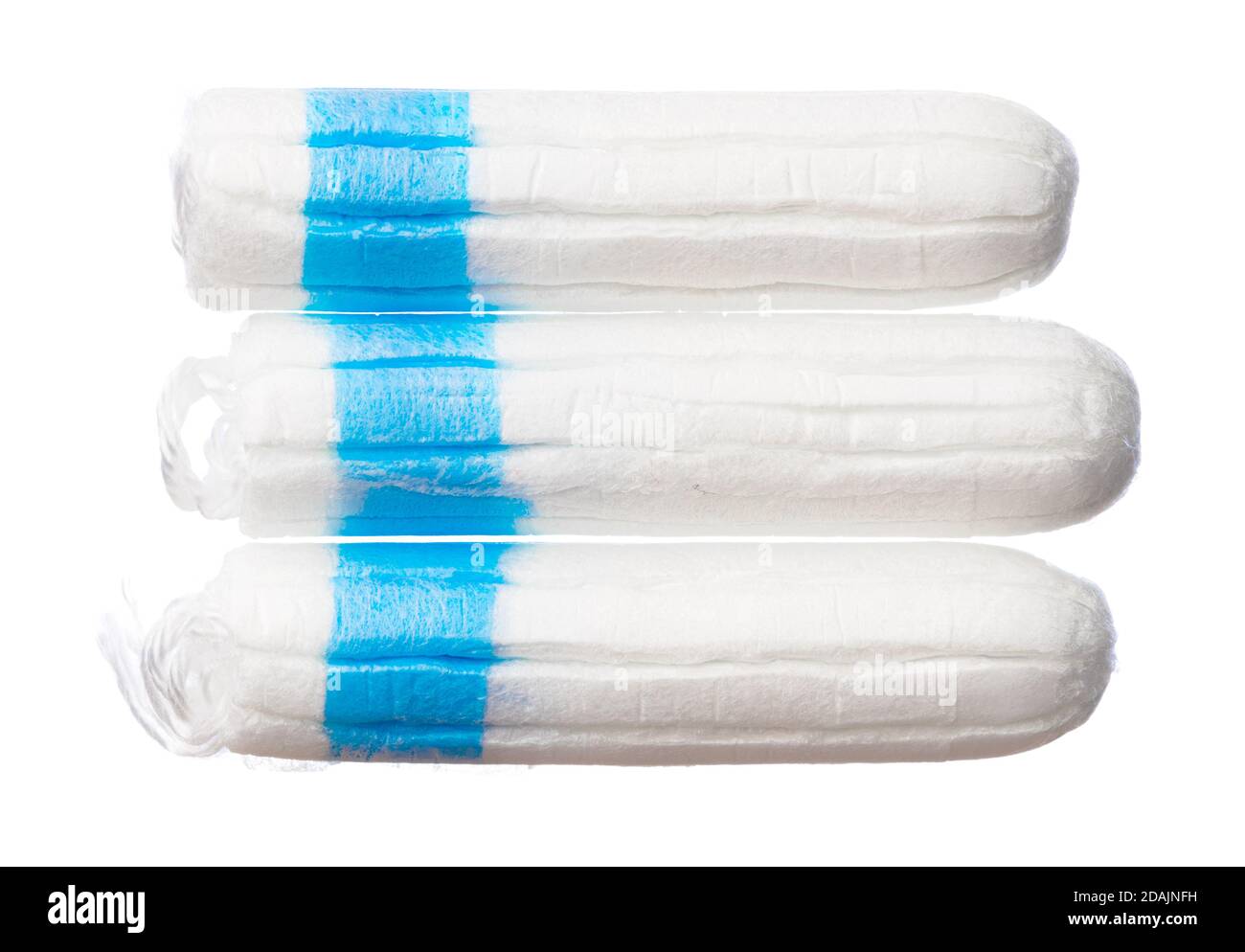 Female medical tampons isolated on white background Stock Photo - Alamy
