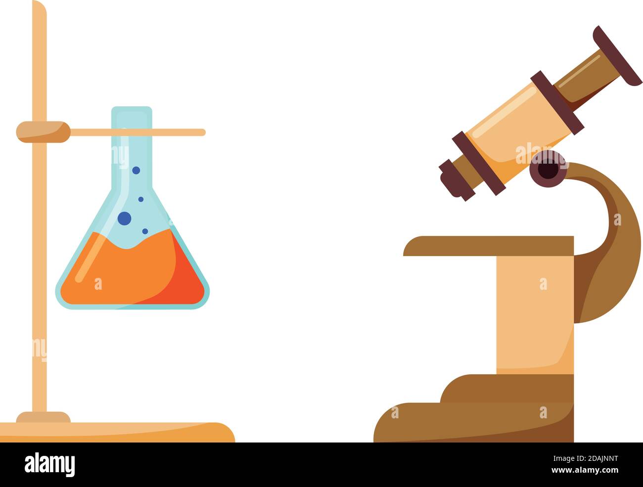 Chemical laboratory equipment cartoon animation hi-res stock ...