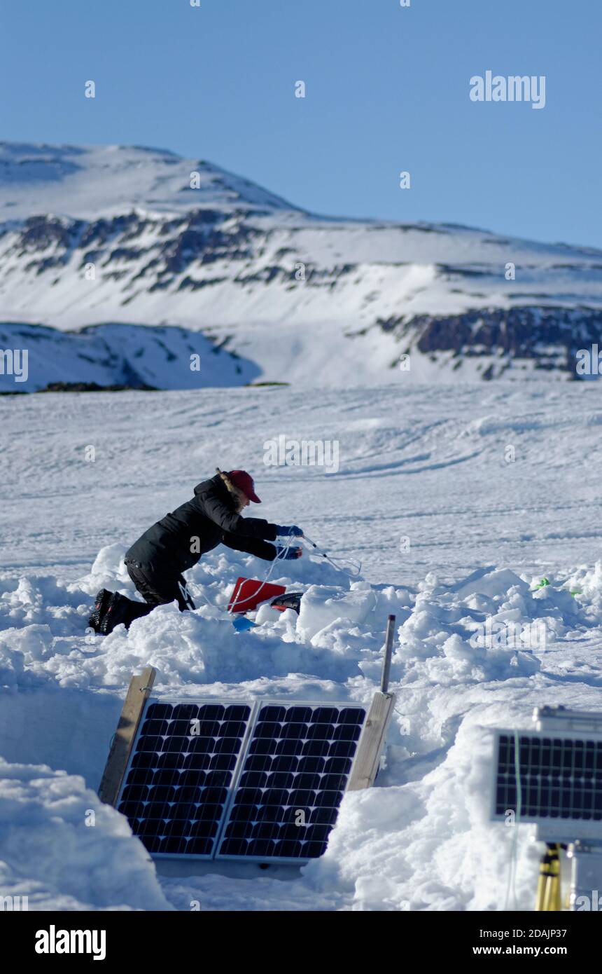 Scientist working in the arctic hi-res stock photography and images - Alamy