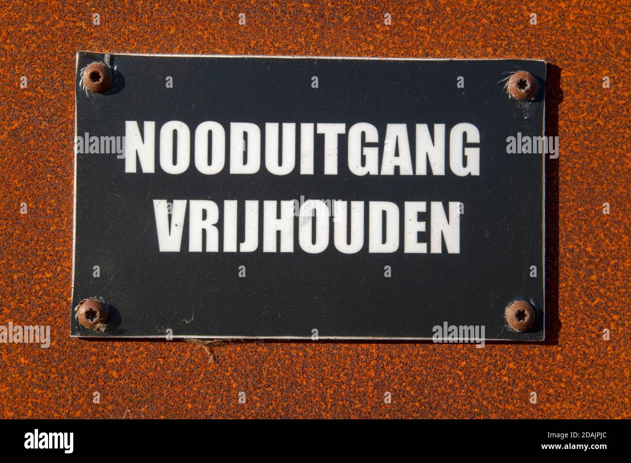 General Sign Keep The Emergency Exit Free At Amsterdam The Netherlands ...