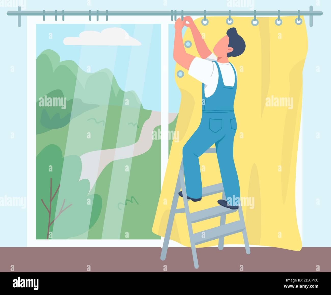 Curtain ladder Stock Vector Images - Alamy