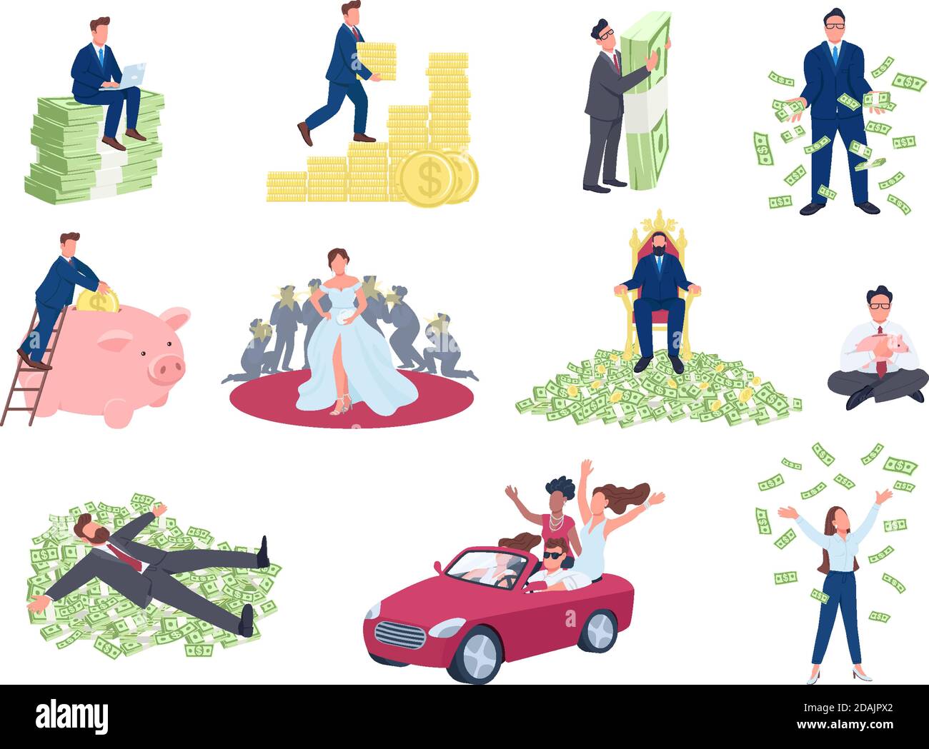 Affluent woman Stock Vector Images - Alamy