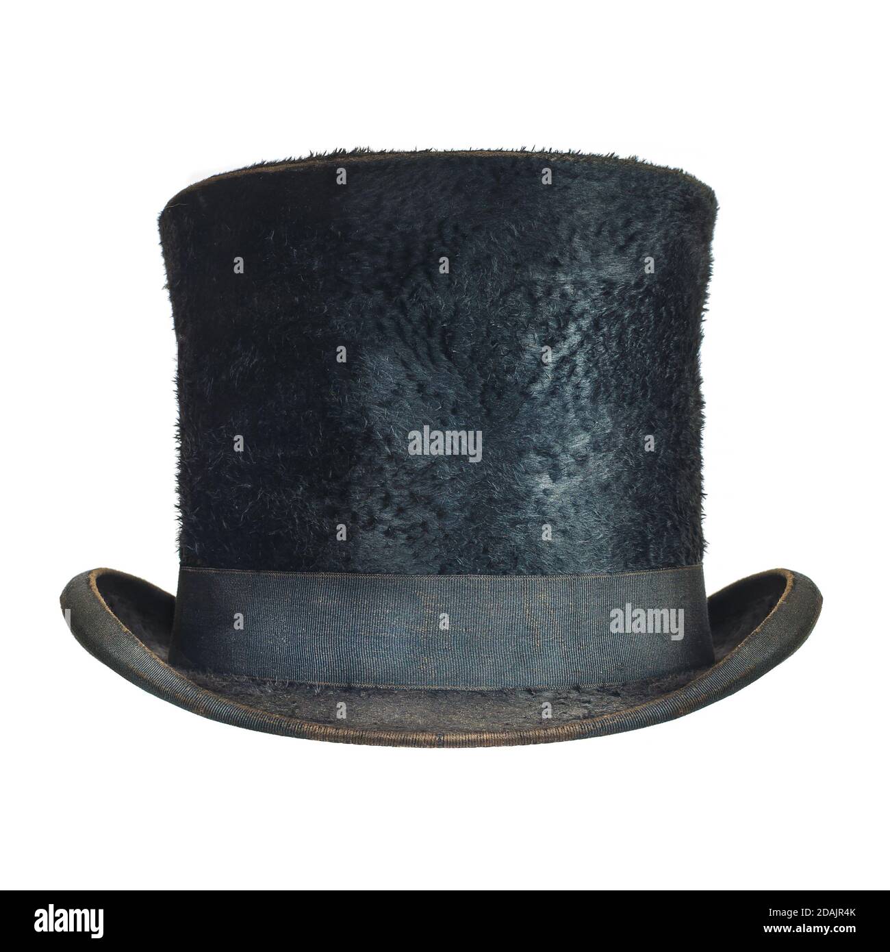 Antique black gentleman hat isolated on a white background Stock Photo ...