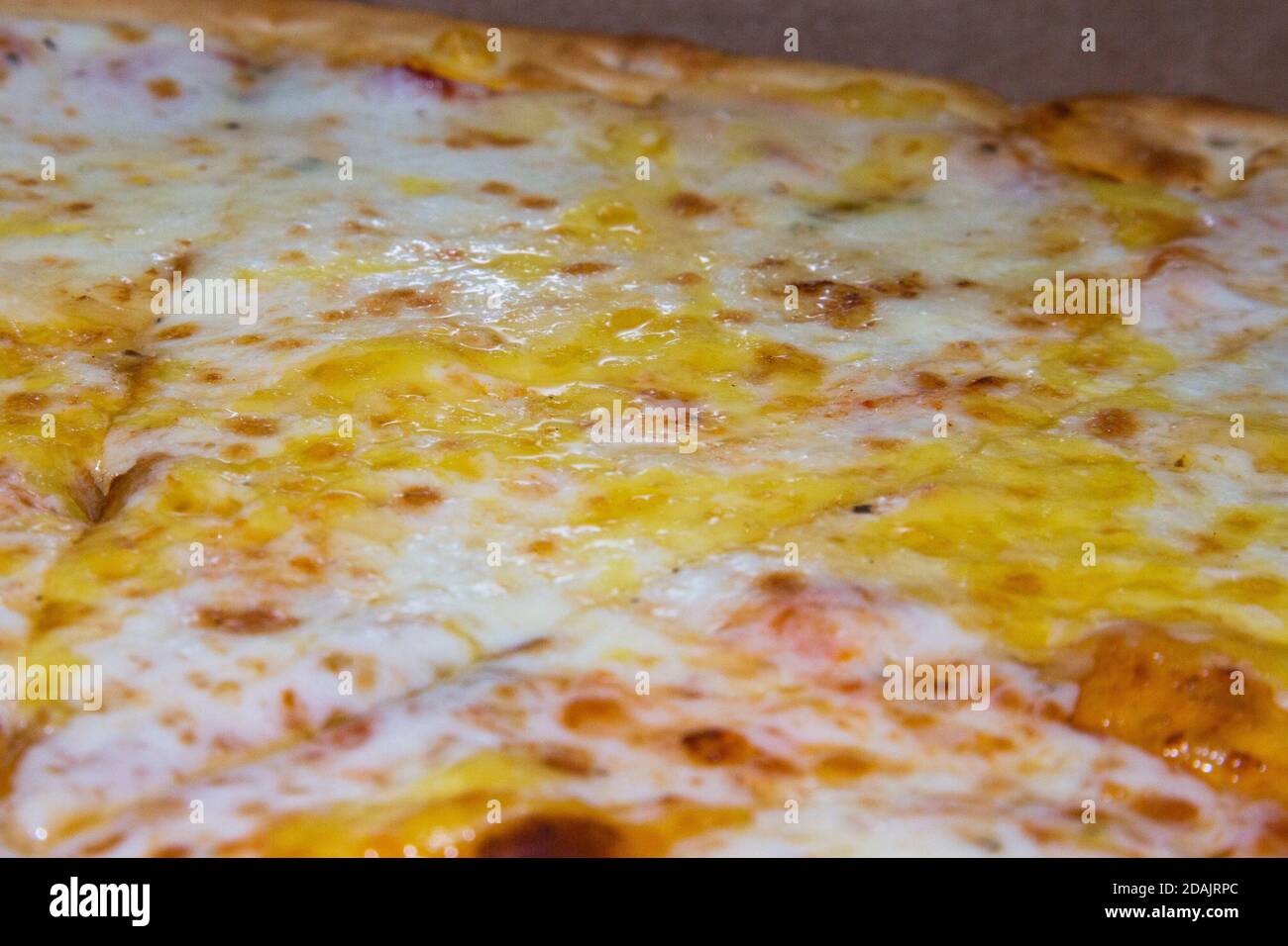 Quattro formaggio - italian pizza with four sorts of cheese Stock Photo ...