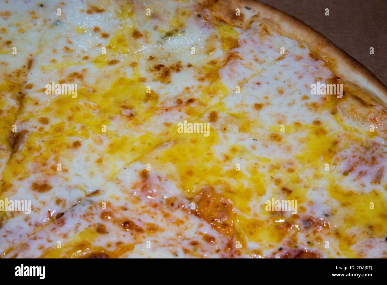 Quattro formaggio - italian pizza with four sorts of cheese Stock Photo ...