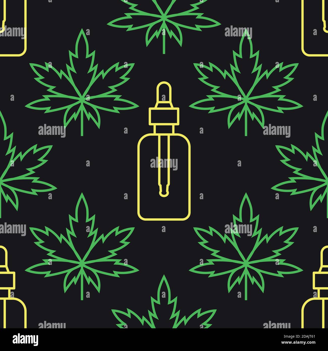 Medical cannabis oil marijuana Stock Vector Images - Alamy