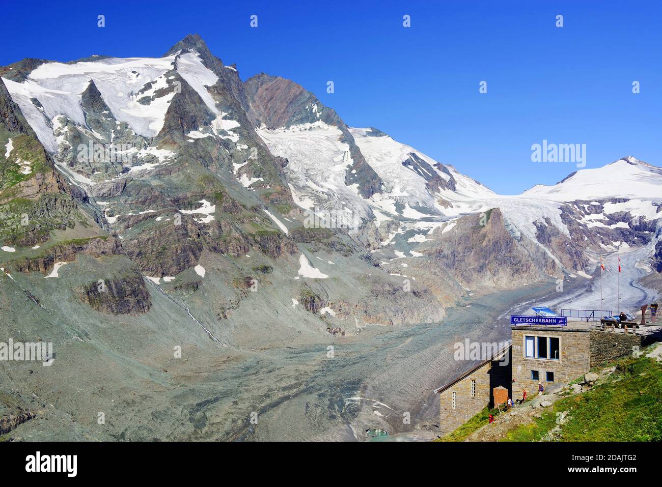 Summer alpine landscape in National Park Hohe Tauern, Austria. Panorama ...