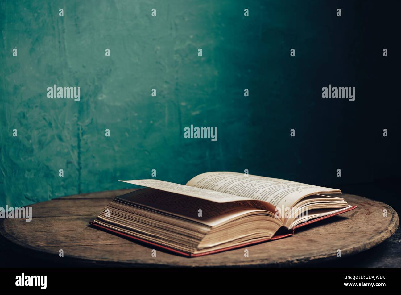 Open vintage ancient book. Pattern background for design. The book on a ...