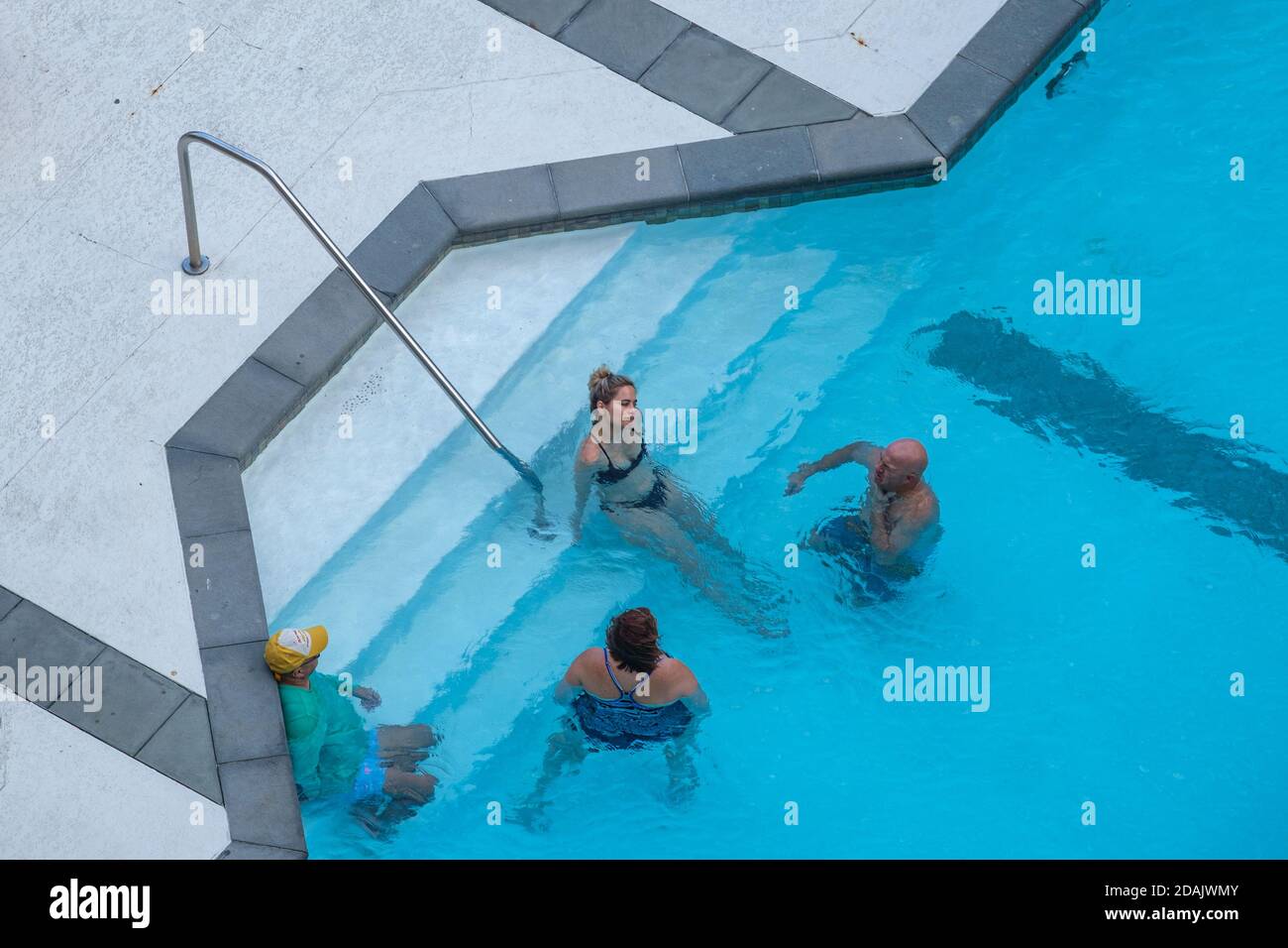 New Orleans, Louisiana/USA - 10/26/2020: Overhead view of people ...