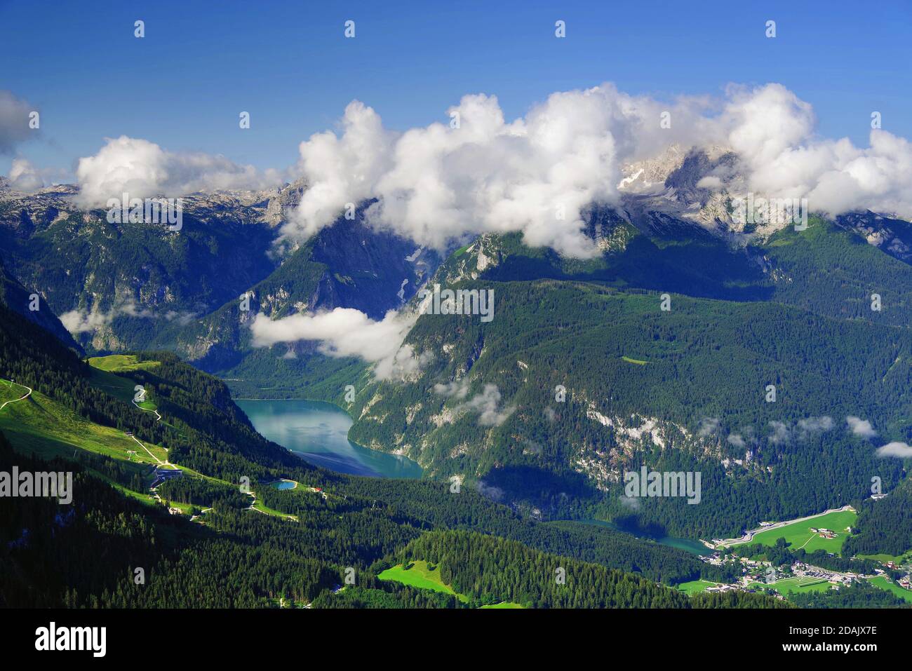 Alpine landscape in South Bavaria, Germnay, Europe Stock Photo - Alamy