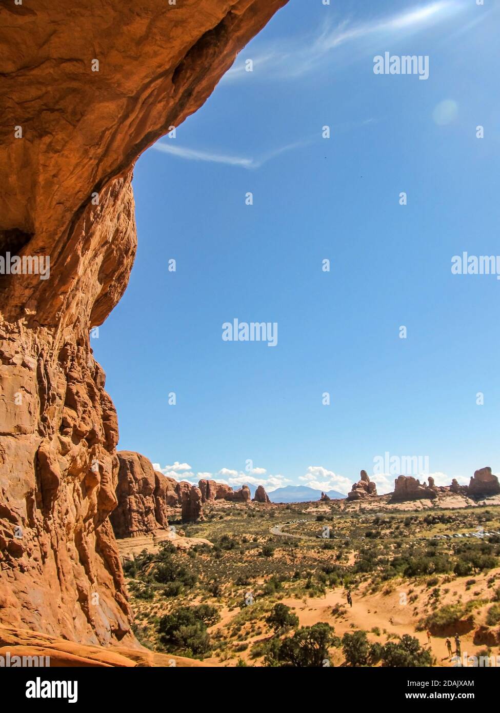 View over the windows section of Archers National Park, from below ...