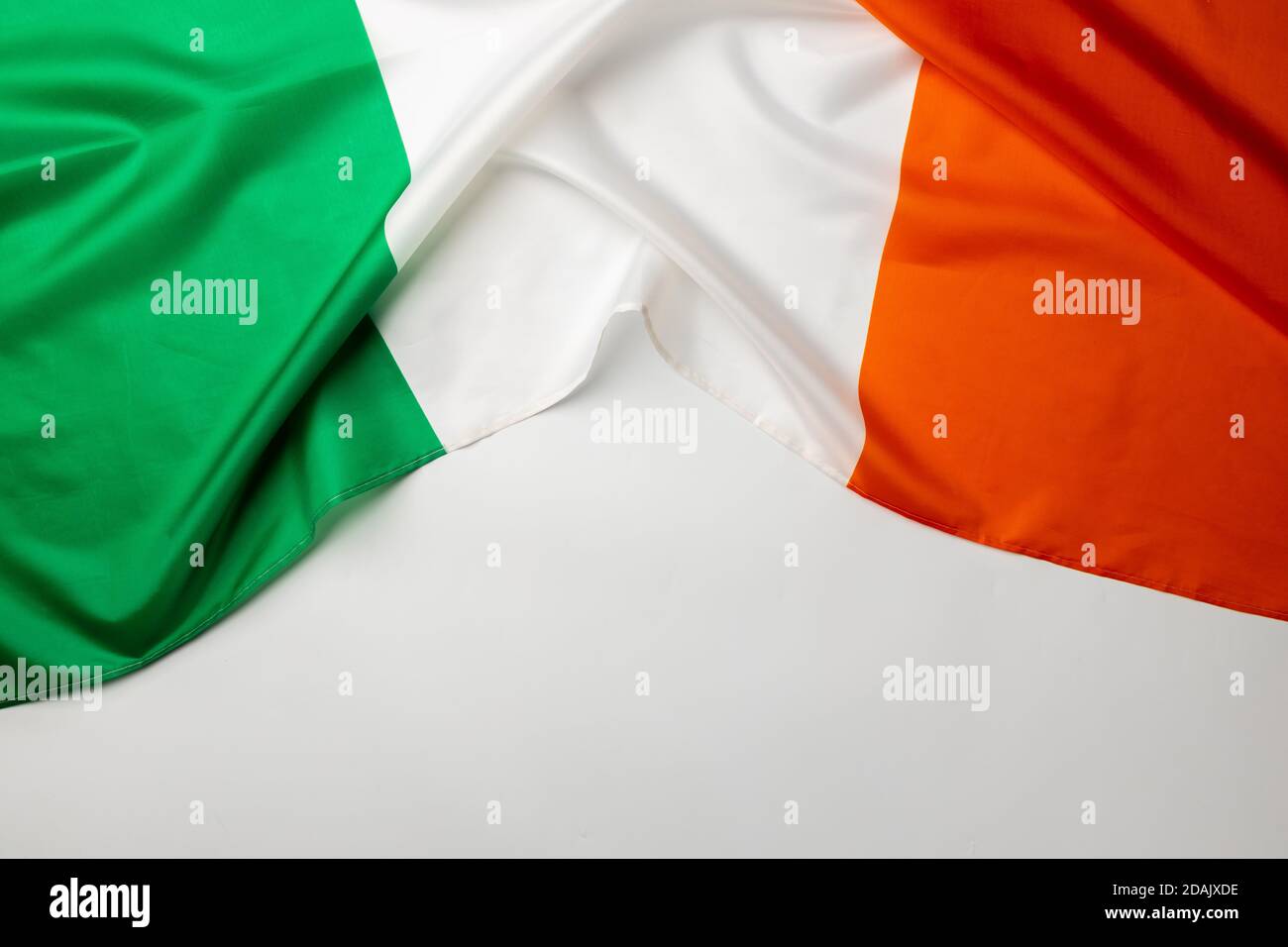 Photo of rippled national flag of Ireland Stock Photo - Alamy