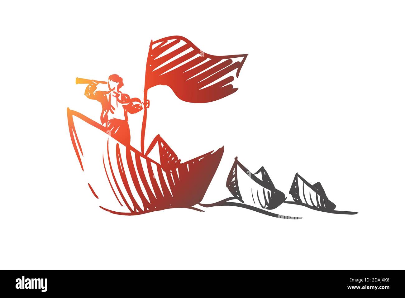 Rowing boat metaphor hi-res stock photography and images - Alamy