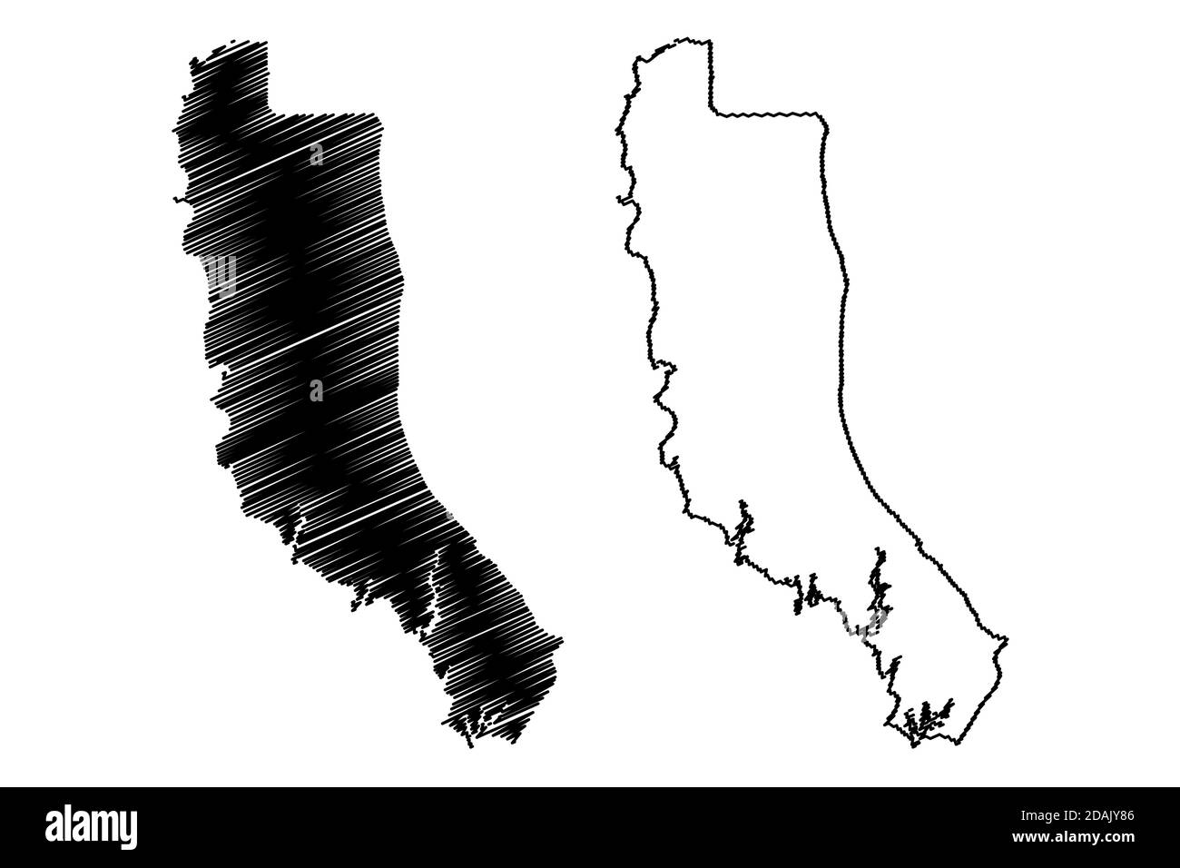 Calvert county map Black and White Stock Photos & Images - Alamy