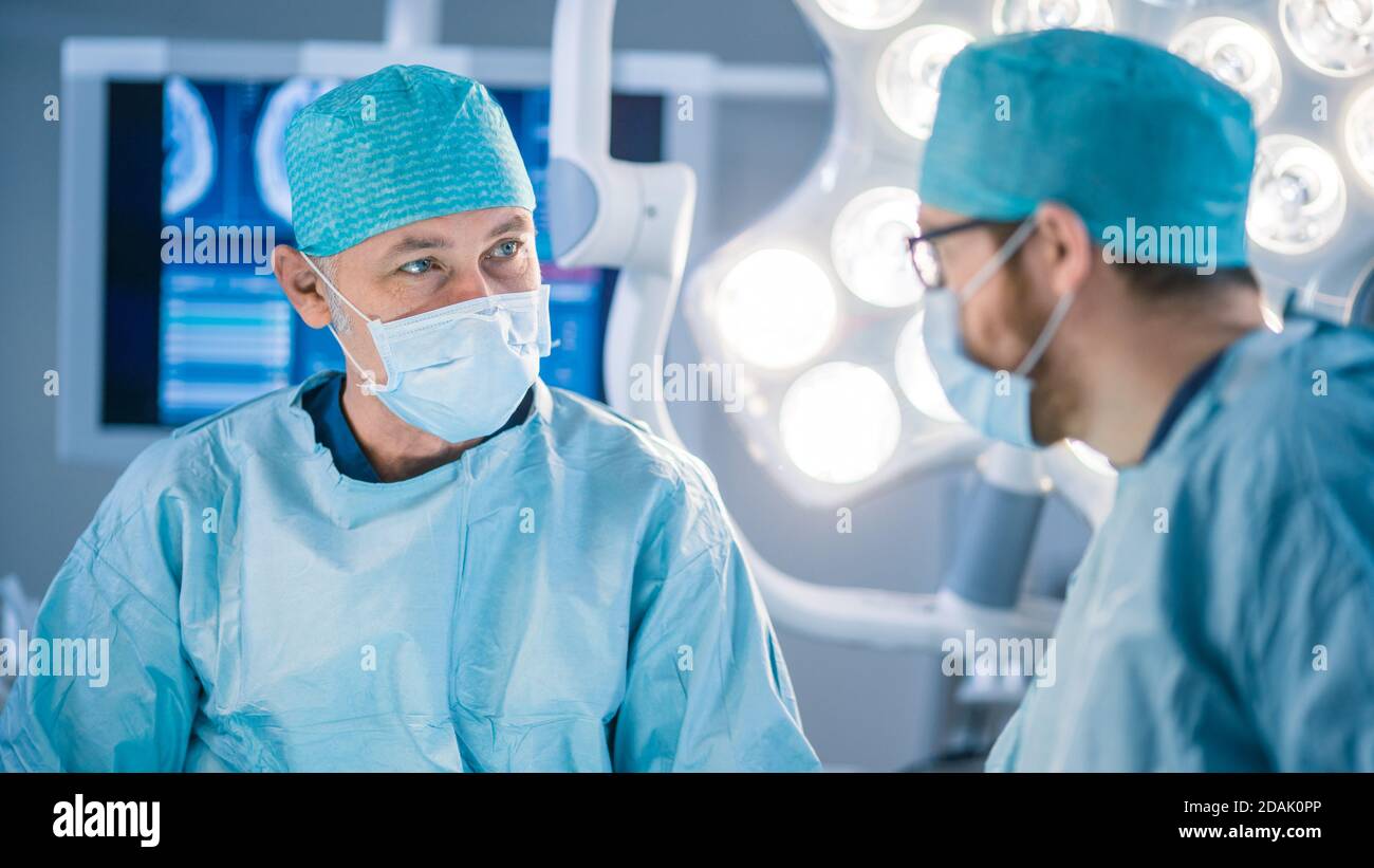 Portrait Shot of a Diverse Team of Professional Surgeon and Assistants ...