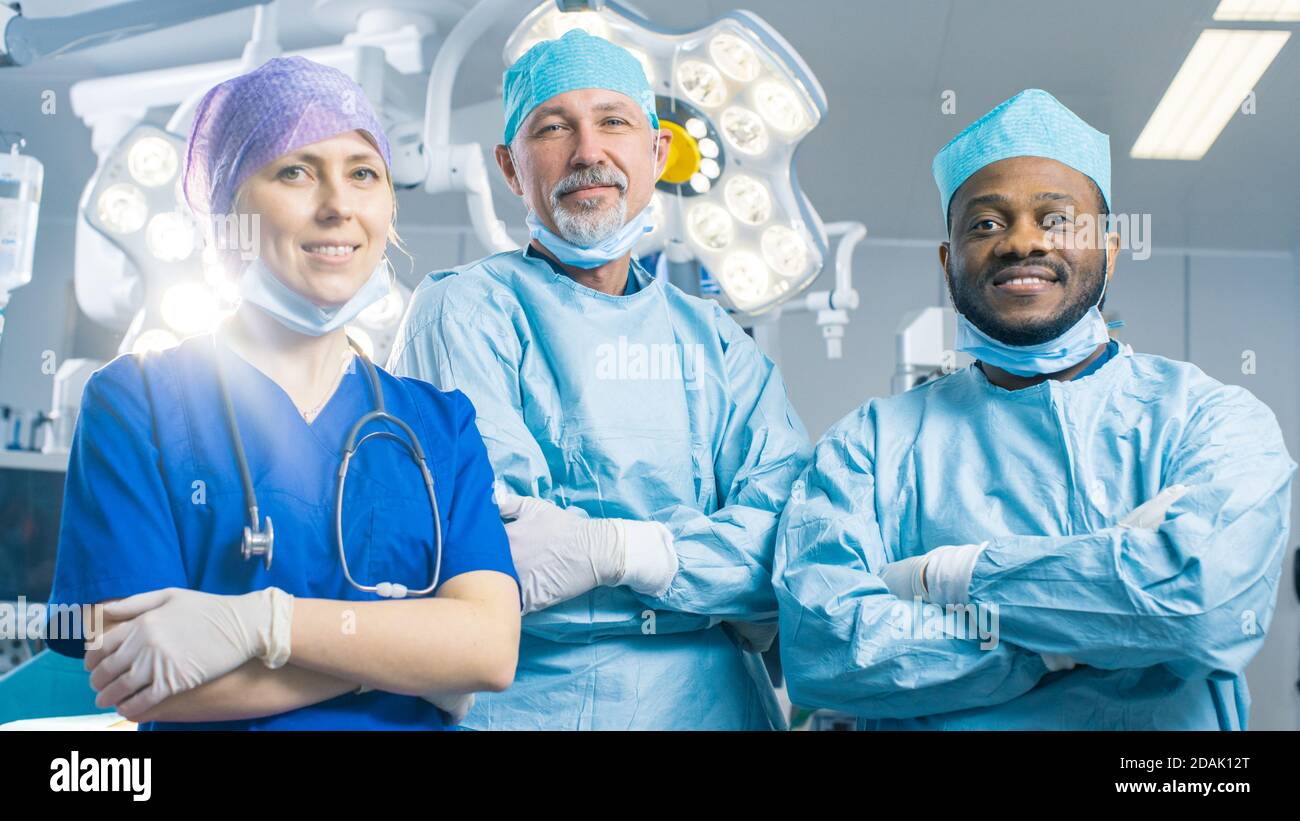 Female nurse standing proudly in hi-res stock photography and images ...