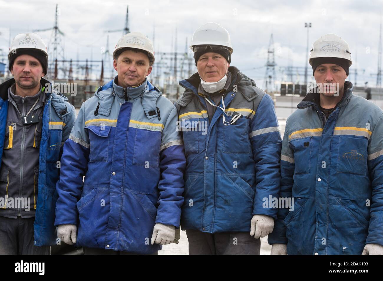 CHERNOBYL, UKRAINE - Nov 28, 2016: Workers and personnel of the ...