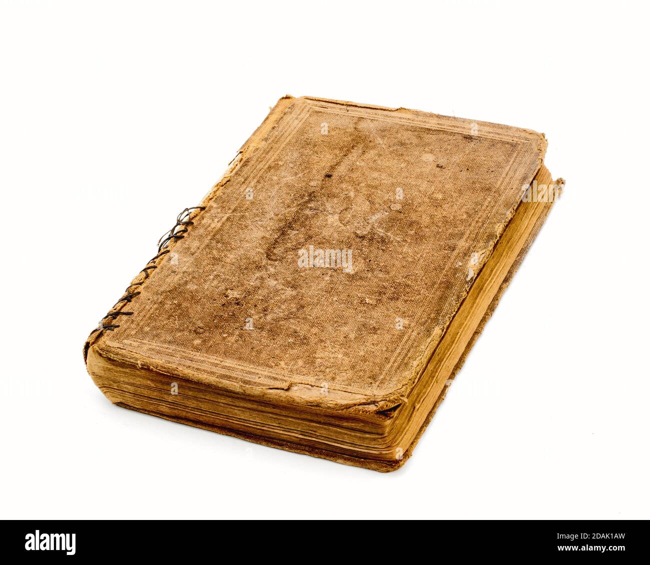 Old and tattered book on white Stock Photo - Alamy