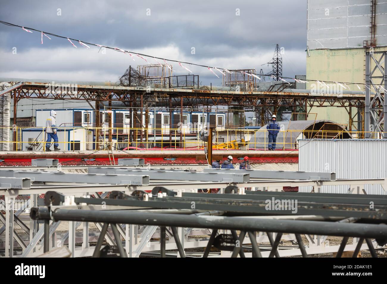 CHERNOBYL, UKRAINE - Nov 28, 2016: Workers and personnel of the ...
