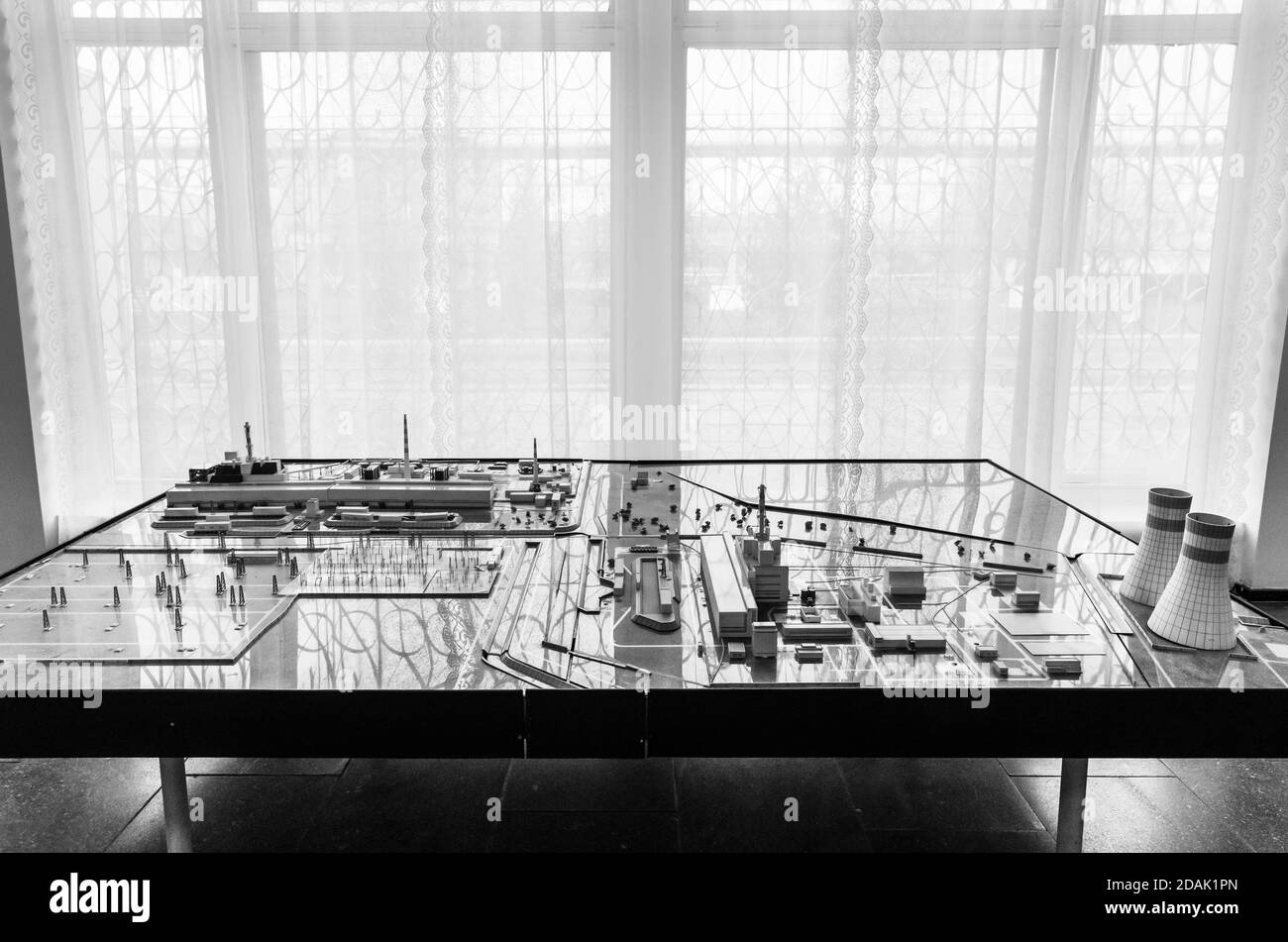 CHERNOBYL, UKRAINE - Nov 28, 2016: Chernobyl nuclear power plant. Model ...