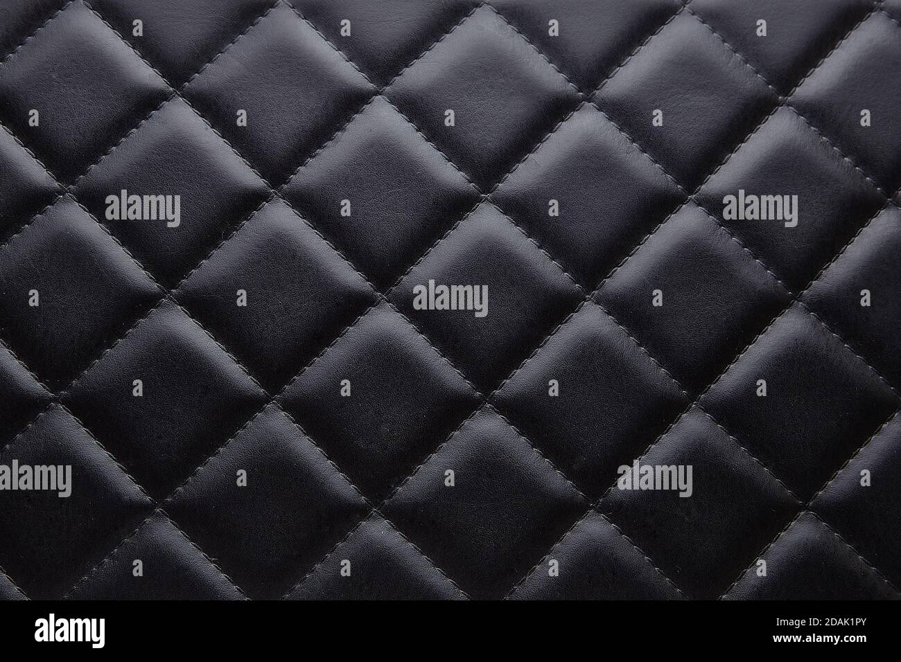 Leather grid black rhombus texture background for decor Stock Photo - Alamy